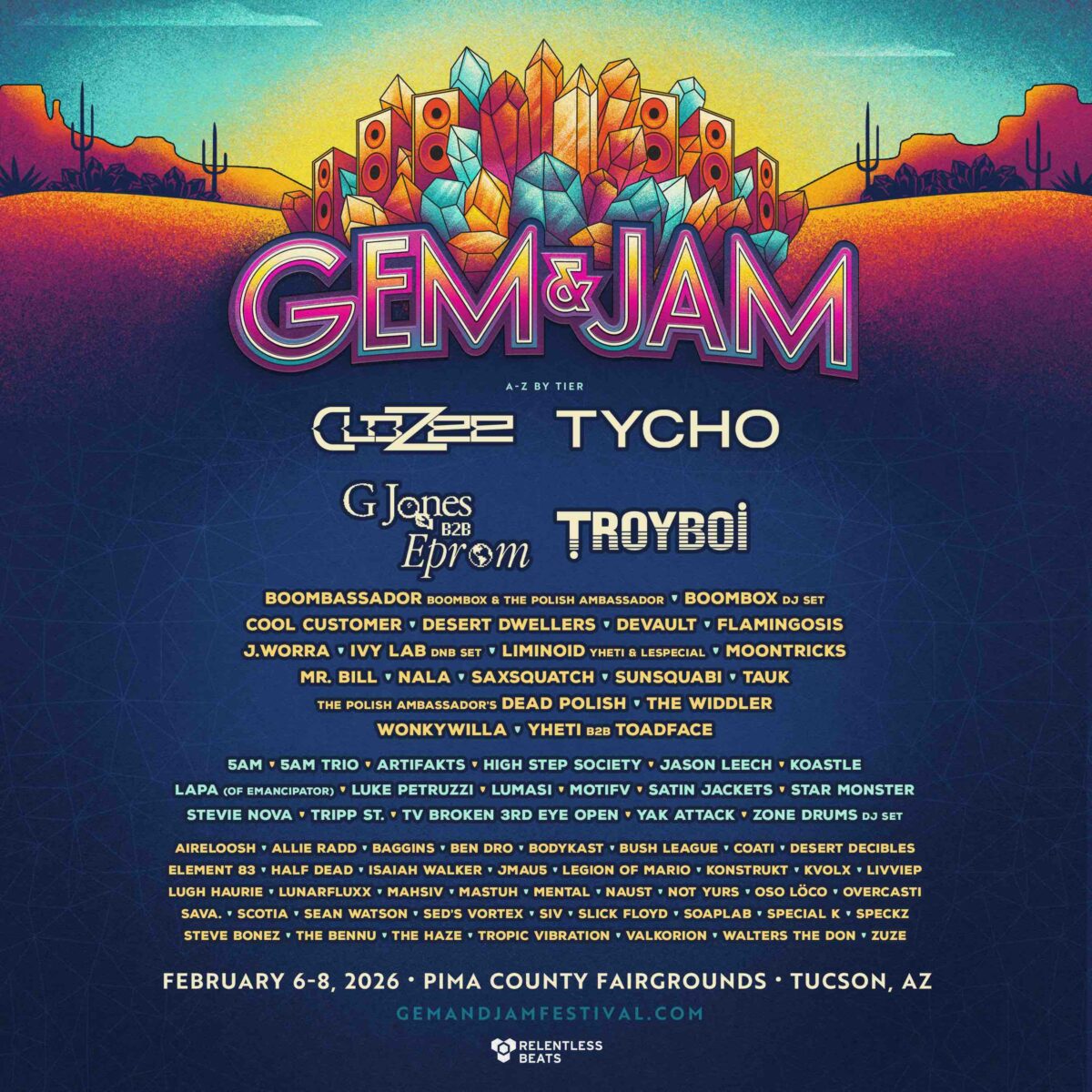 Gem & Jam Festival Returns With Massive 80+ Artist Lineup for ‘26 — DJ ...